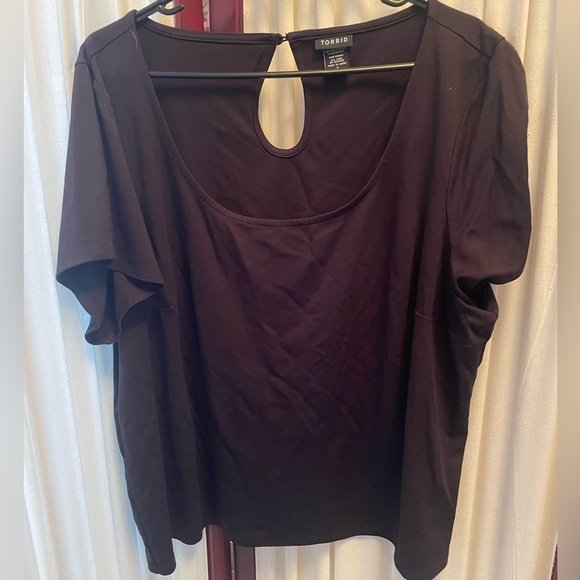 torrid | Tops | Torrid 3 Black Ponte Keyhole Cutout Top | Poshmark